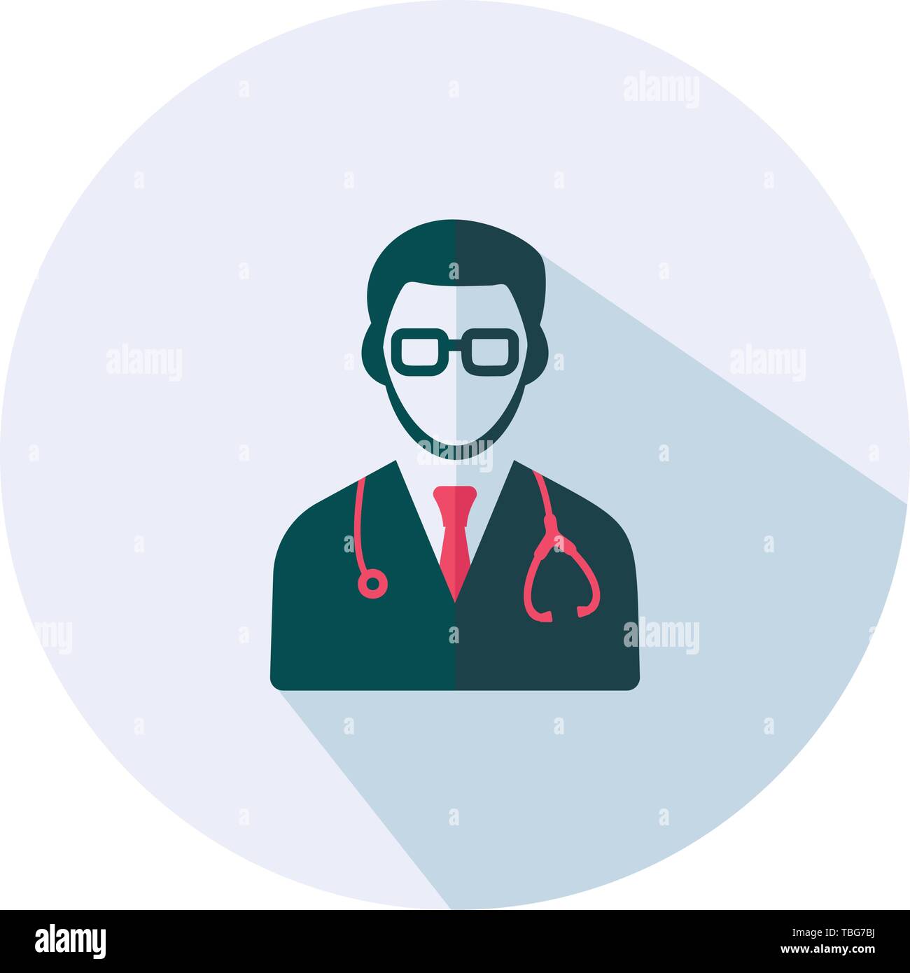 Doctor Icon Vector - Flat illustration Stock Vector Image & Art - Alamy