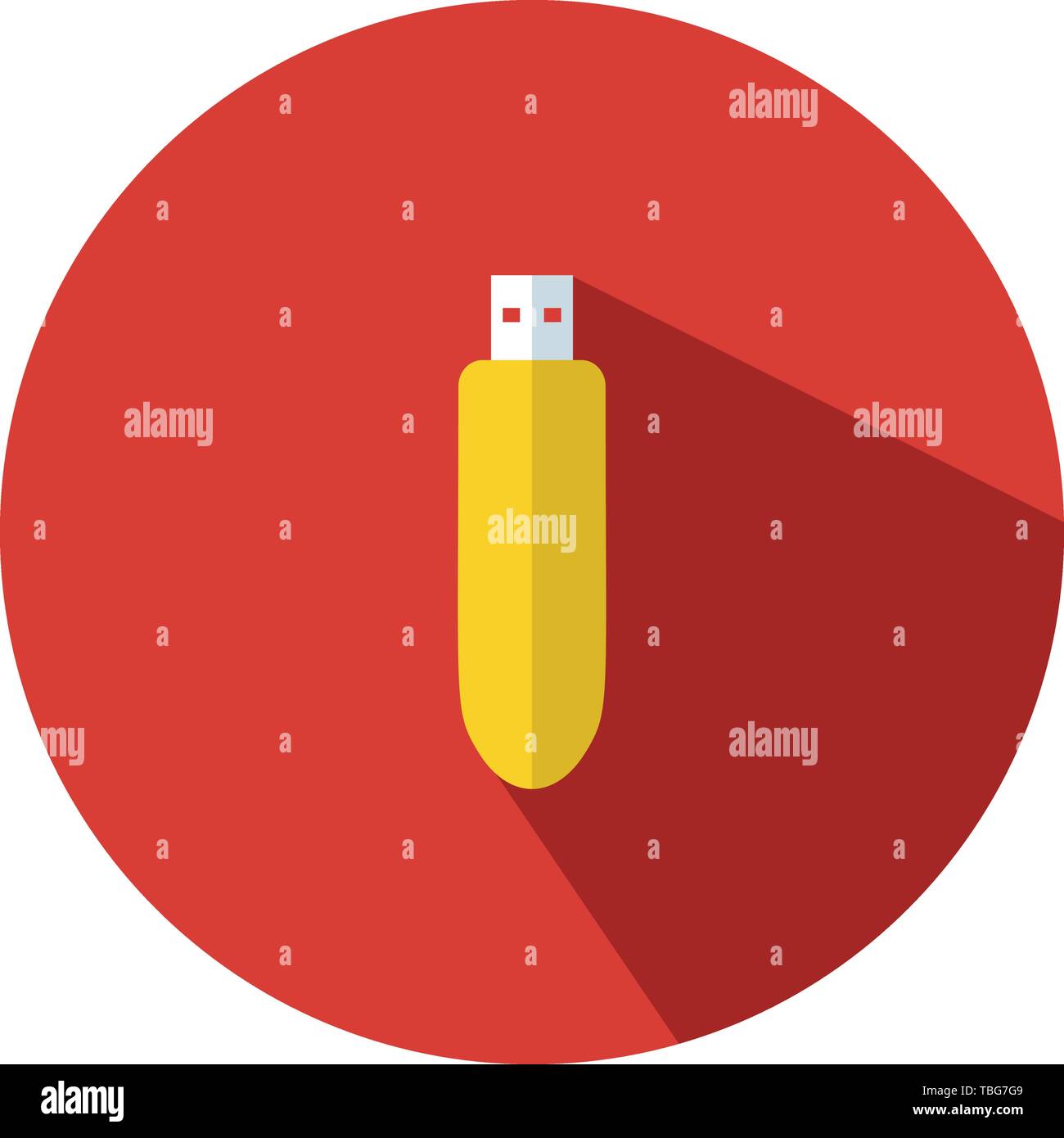 Pendrive sign Icon - Flat Vector illustration Stock Vector Image & Art ...