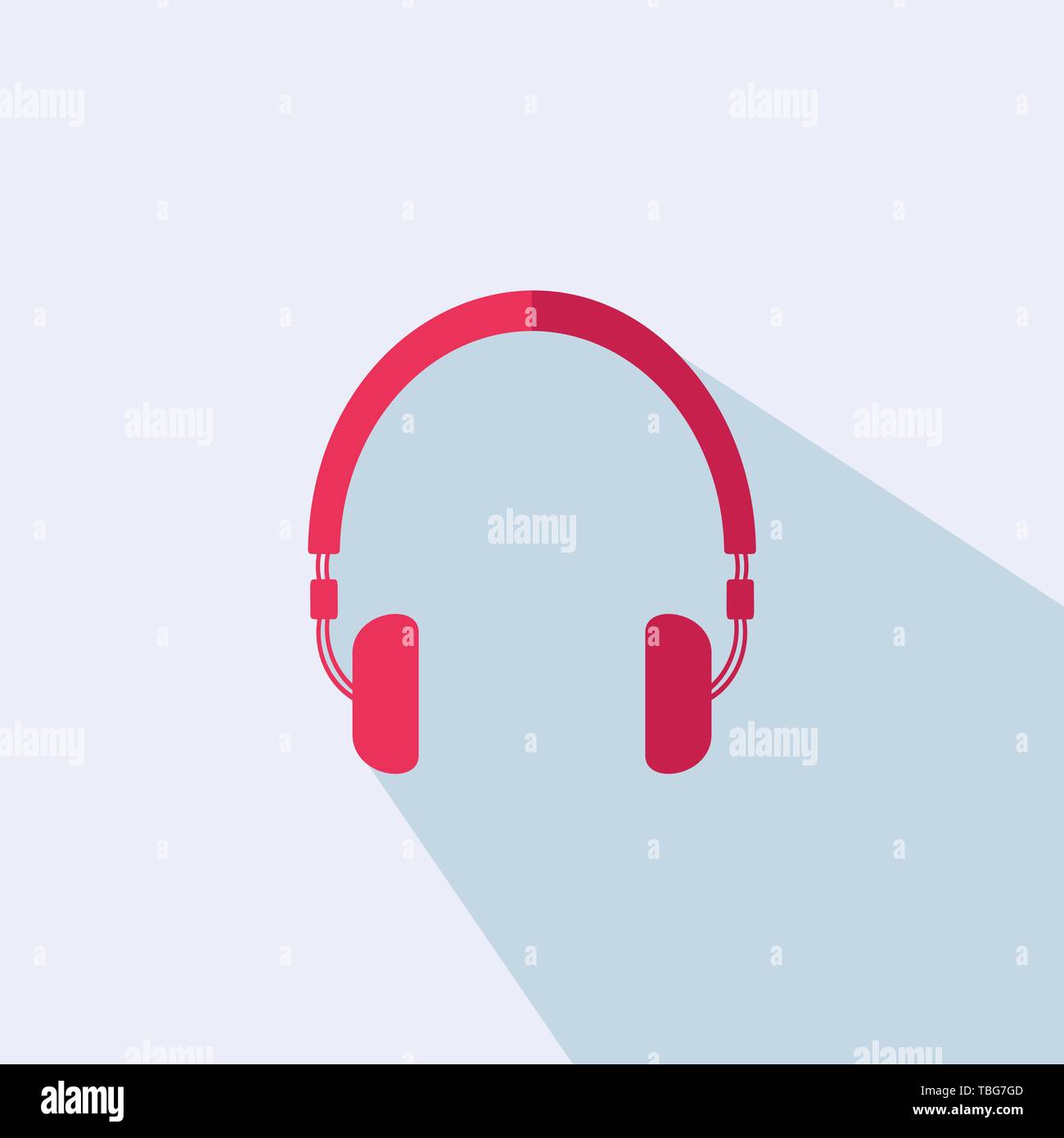 Headphone icon vector - Headset flat sign vector Stock Vector Image ...
