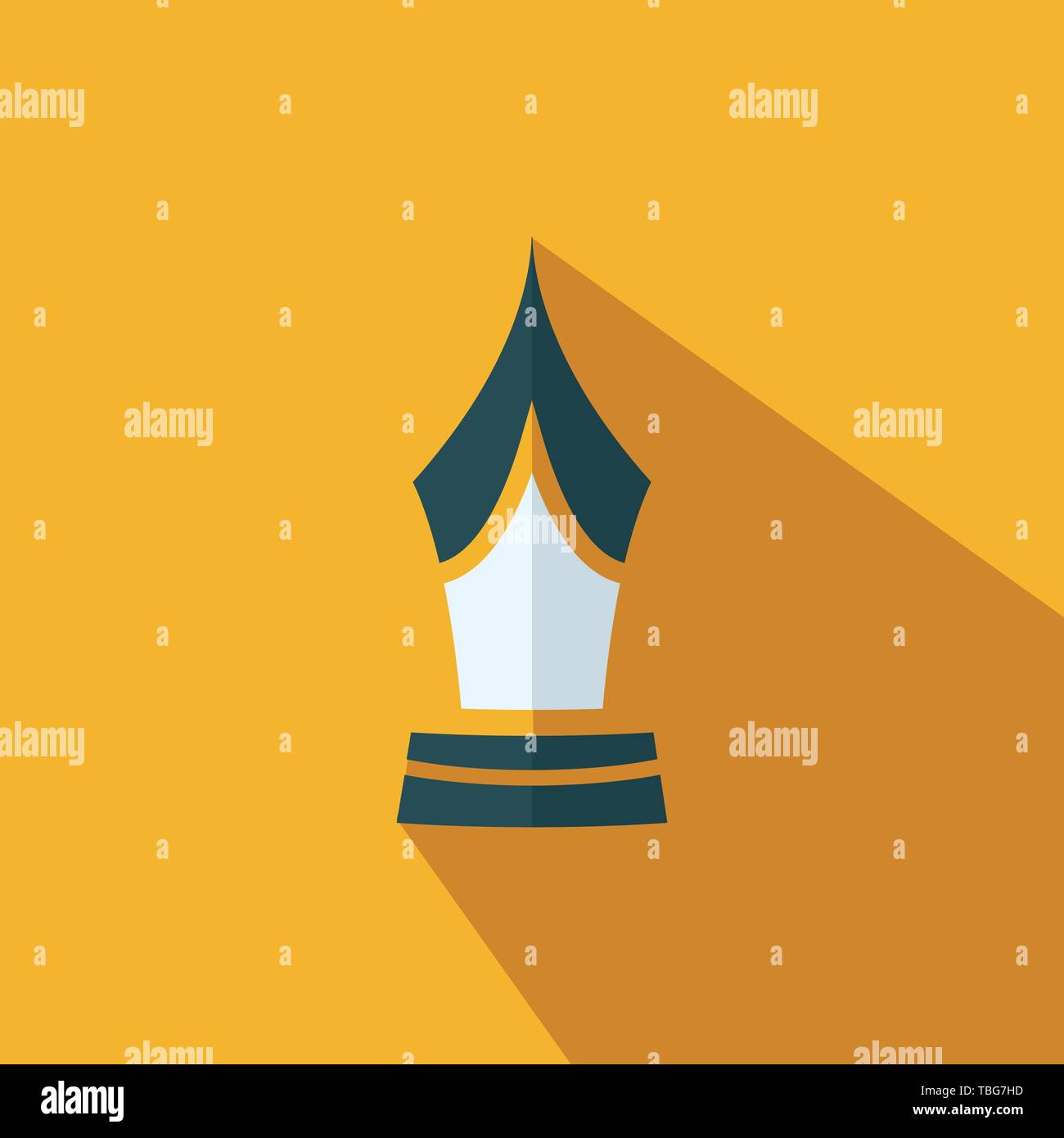 Fountain pen nib icon symbol - Flat style design vector Stock Vector ...