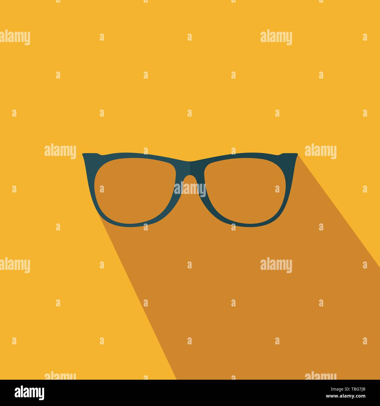 Glasses vector flat icon - Vector Stock Vector Image & Art - Alamy