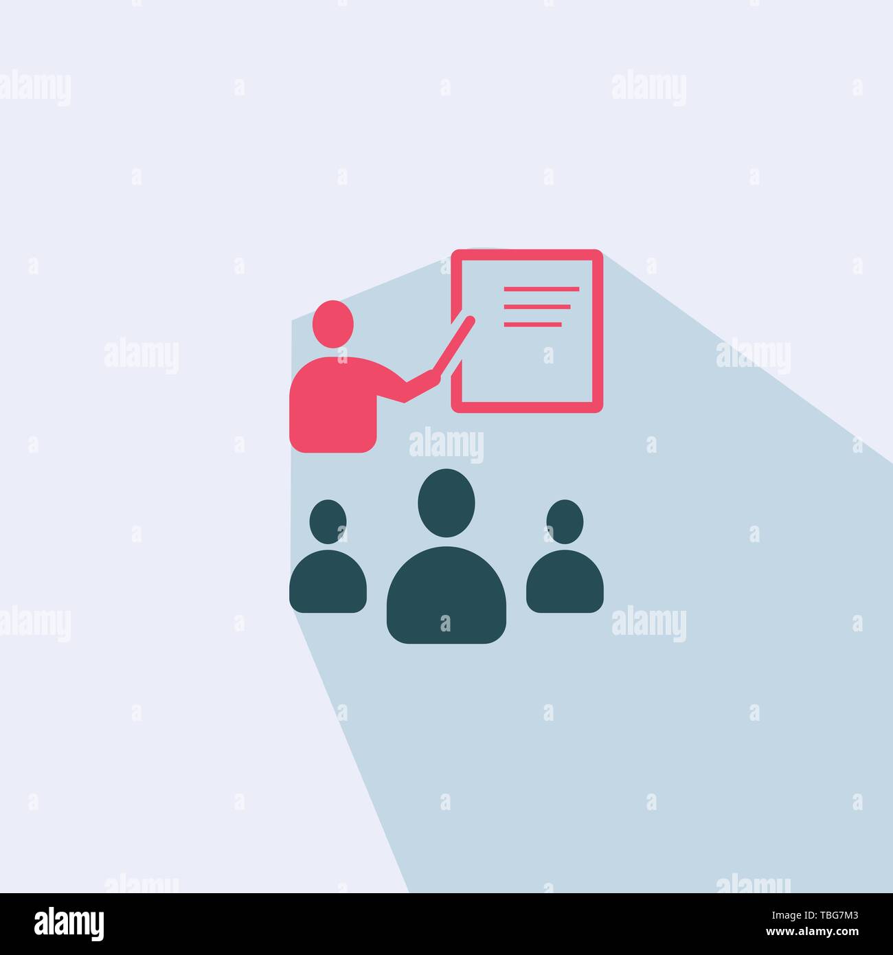 Training icon teacher learner classroom hi-res stock photography and ...