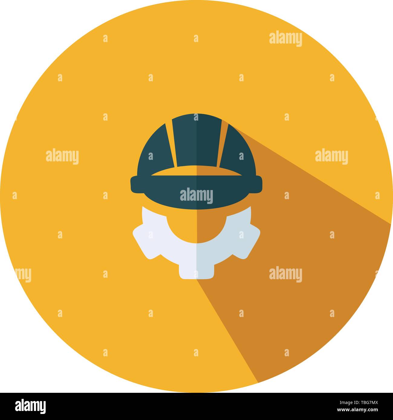 Engineering safety helmet icon - flat vector Stock Vector Image & Art ...