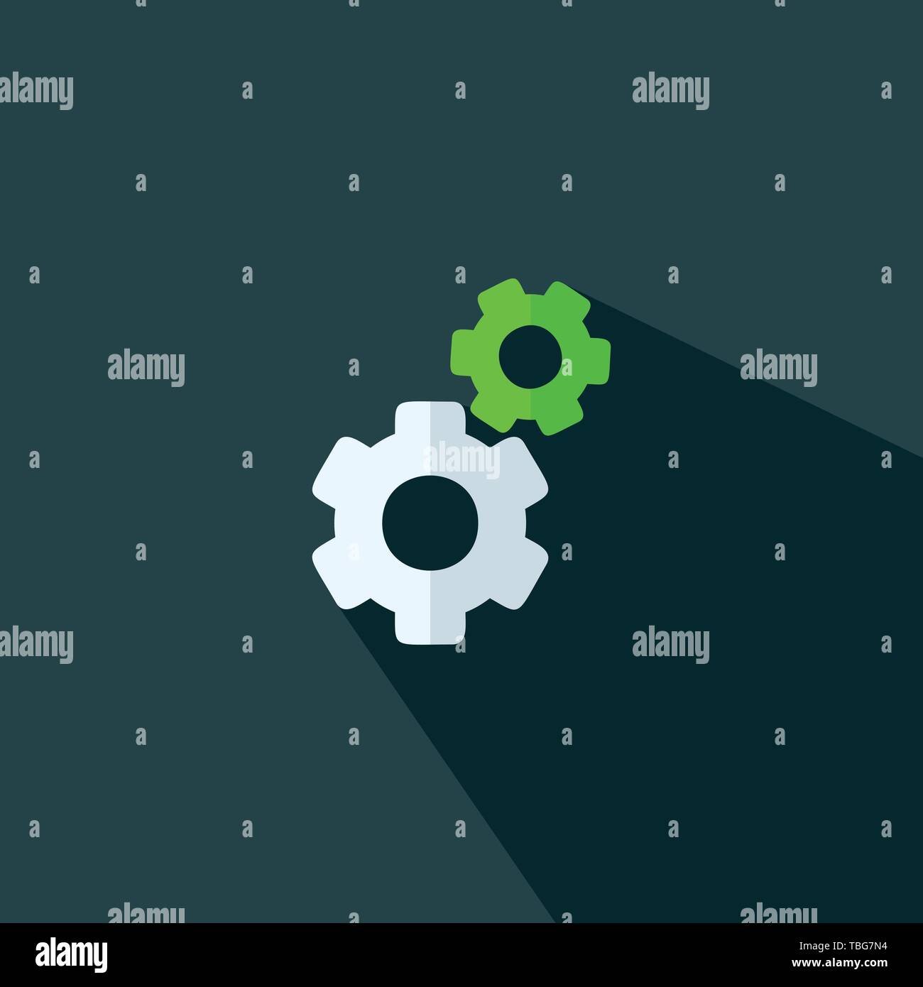 Engineering icon vector - Flat setting vector illustration Stock Vector ...