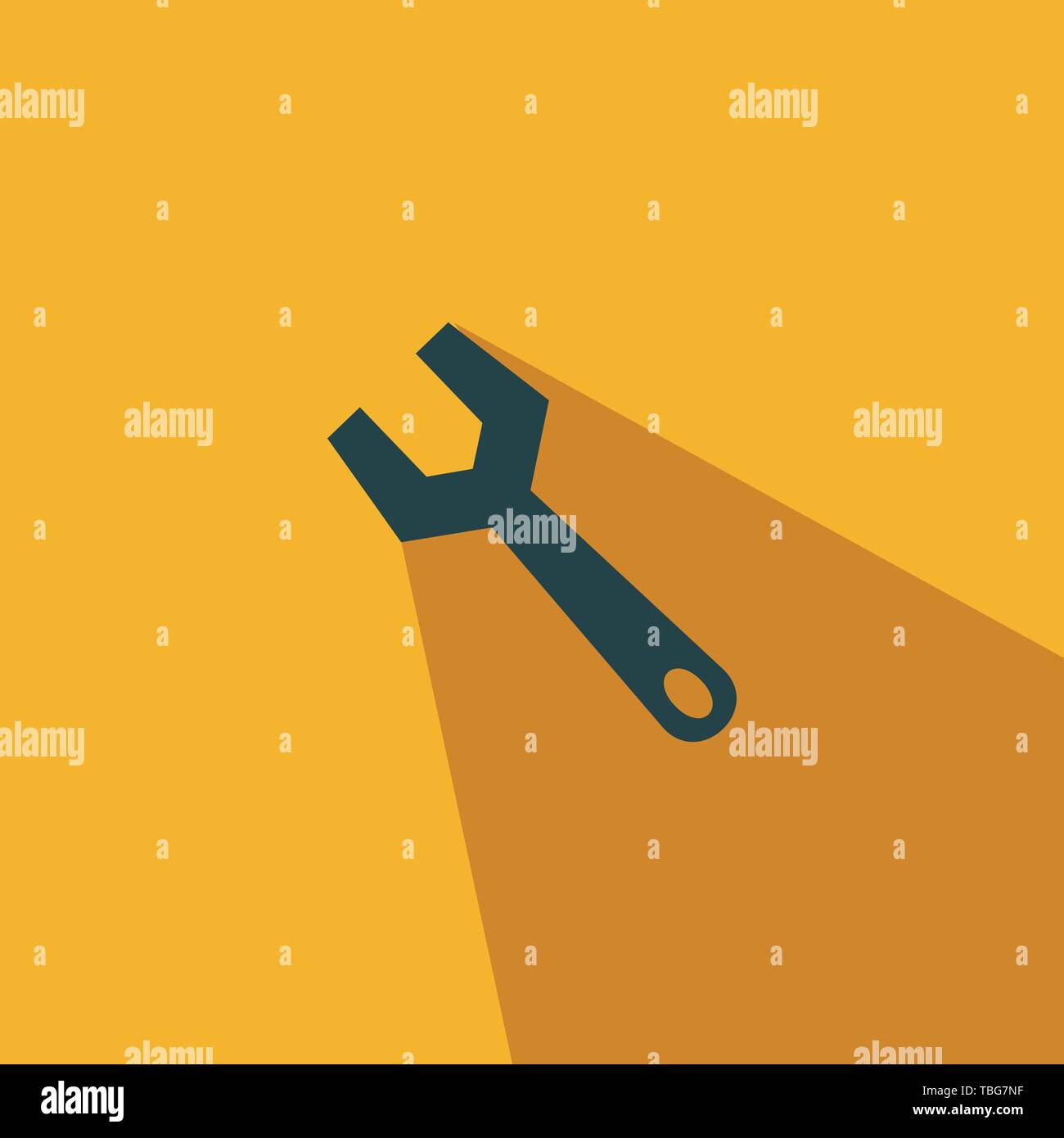 Engineering tools icon - Flat engineering sign vector illustration ...
