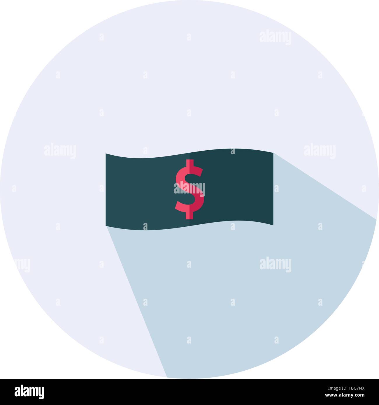 Finance sign icon - Money bag flat sign Stock Vector Image & Art - Alamy