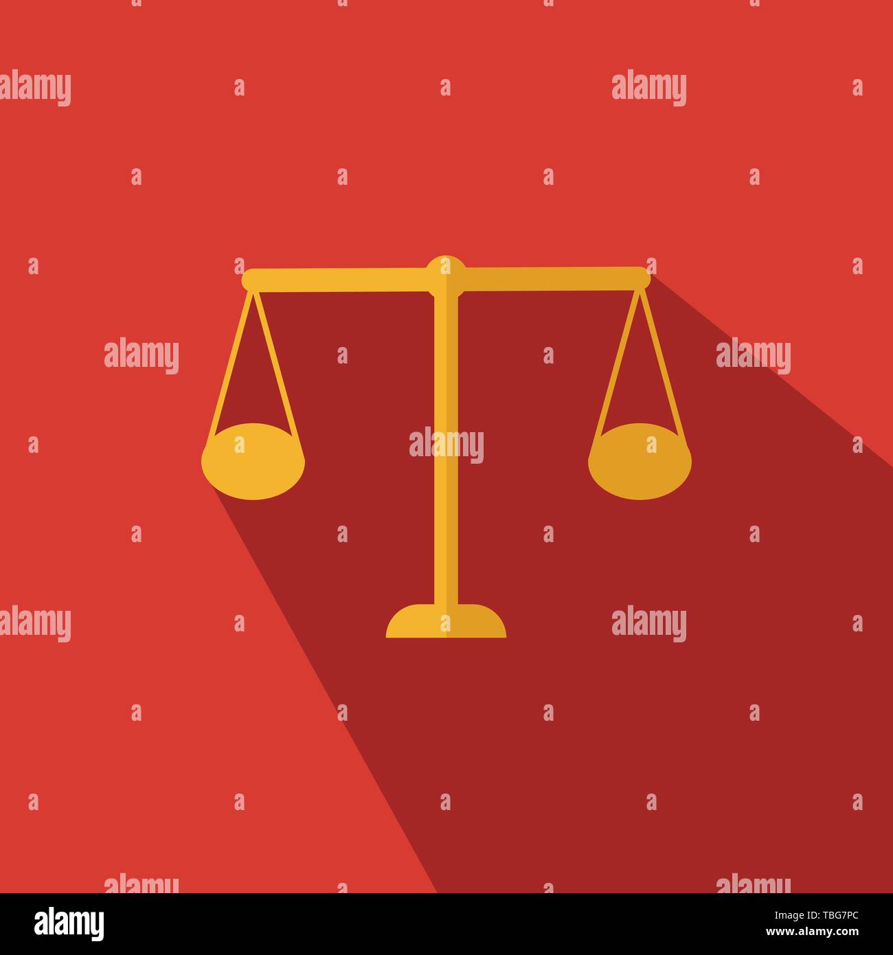 Scales sign icon - vector flat illustration Stock Vector Image & Art ...