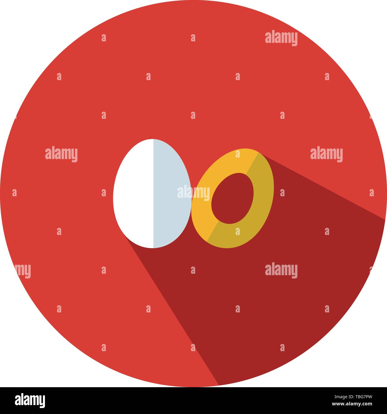 Egg sign icon - Flat vector Stock Vector Image & Art - Alamy