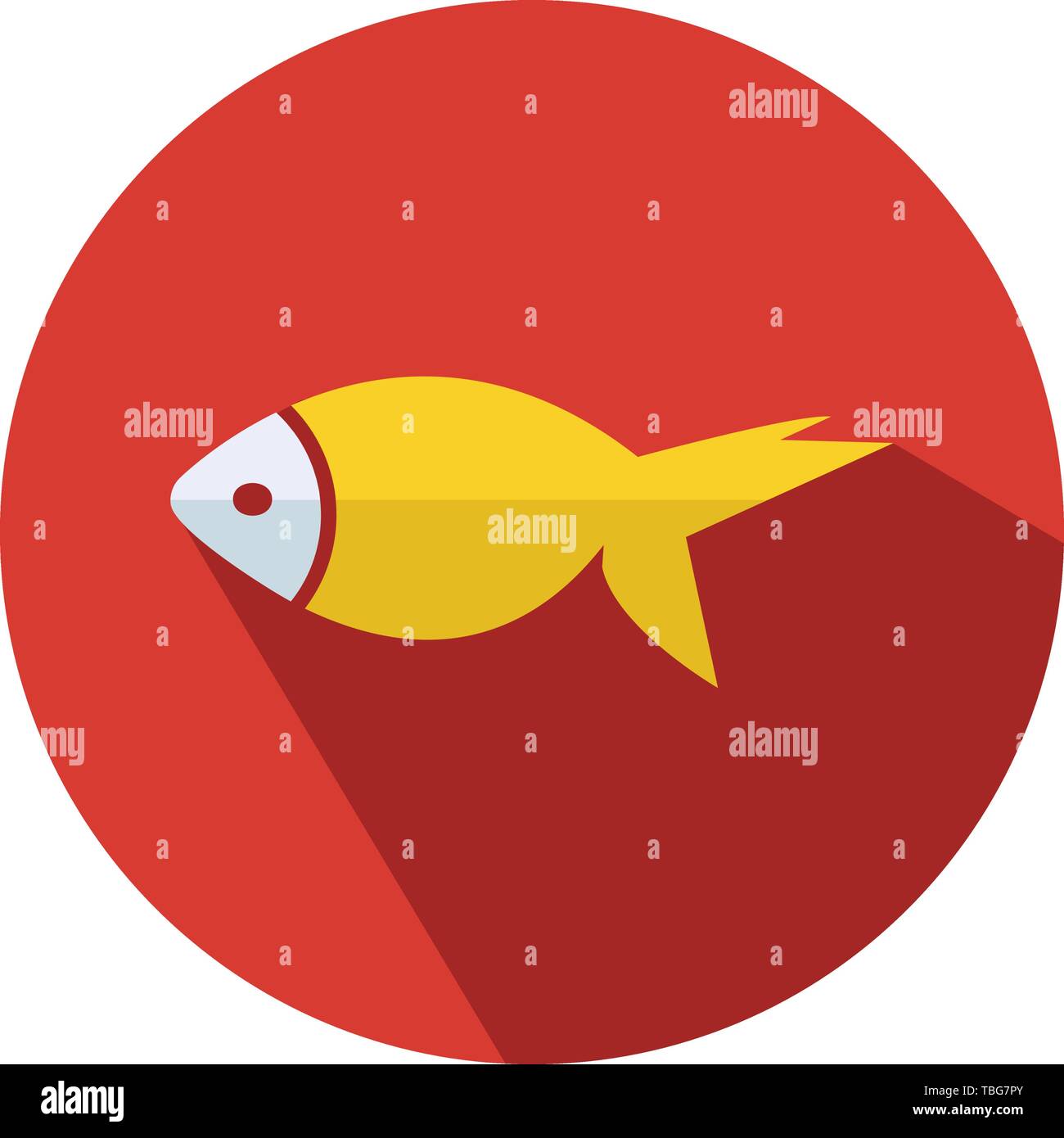 Fish sign icon - Flat vector Stock Vector Image & Art - Alamy