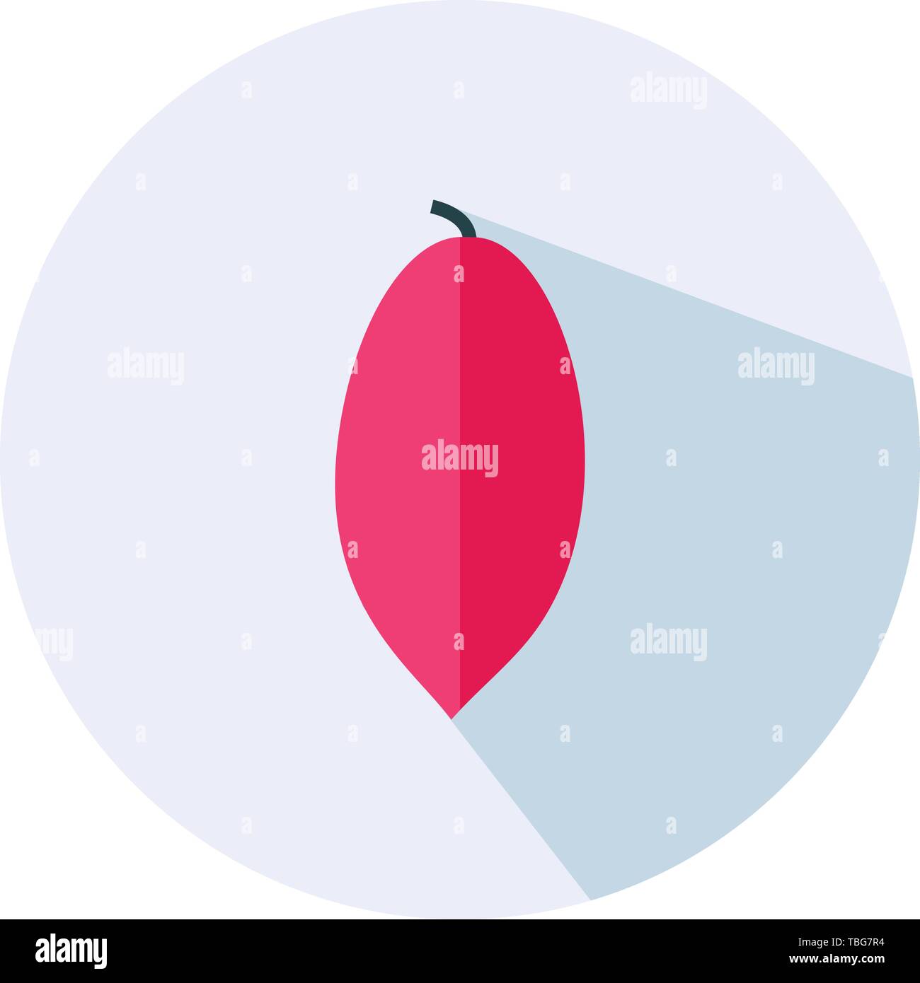 Papaya sign icon - Flat vector Stock Vector Image & Art - Alamy