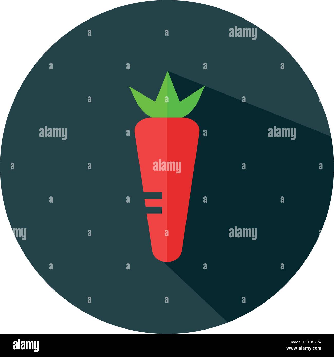 Carrot sign icon - Flat vector Stock Vector Image & Art - Alamy