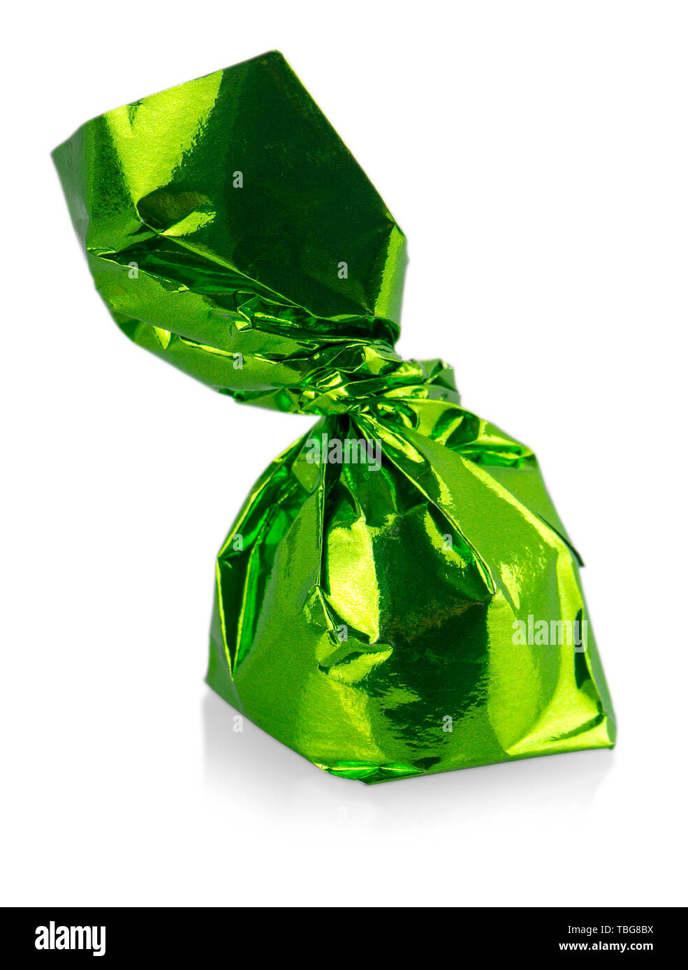 One Single colorful candy close up isolated on white background Stock ...