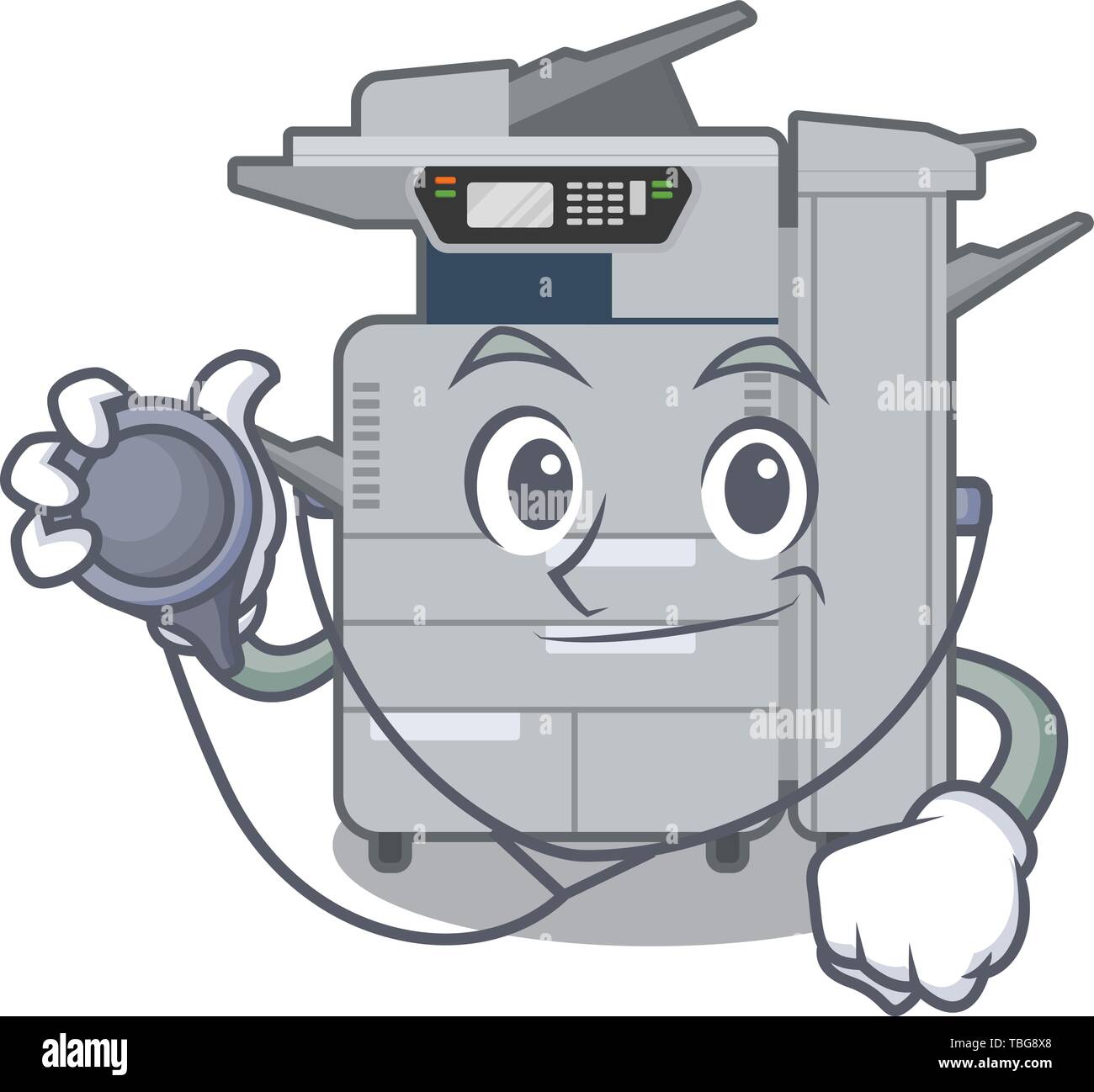 Doctor copier machine in the cartoon shape Stock Vector Image & Art - Alamy