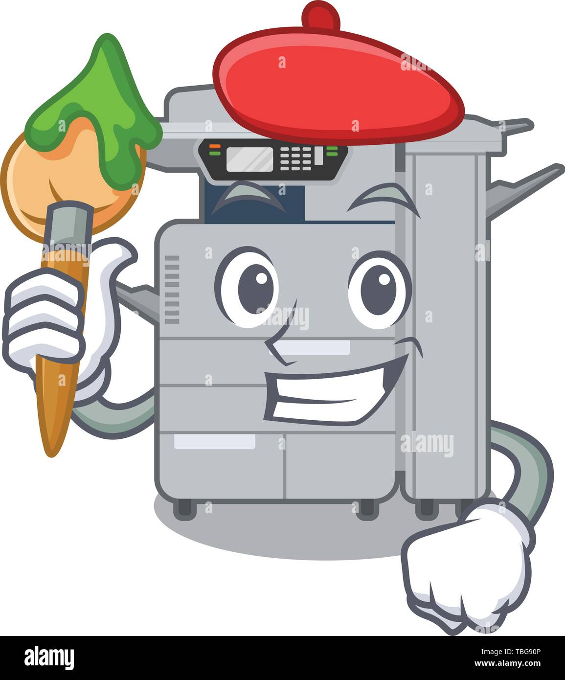 Artist copier machine in the cartoon shape Stock Vector Image & Art - Alamy