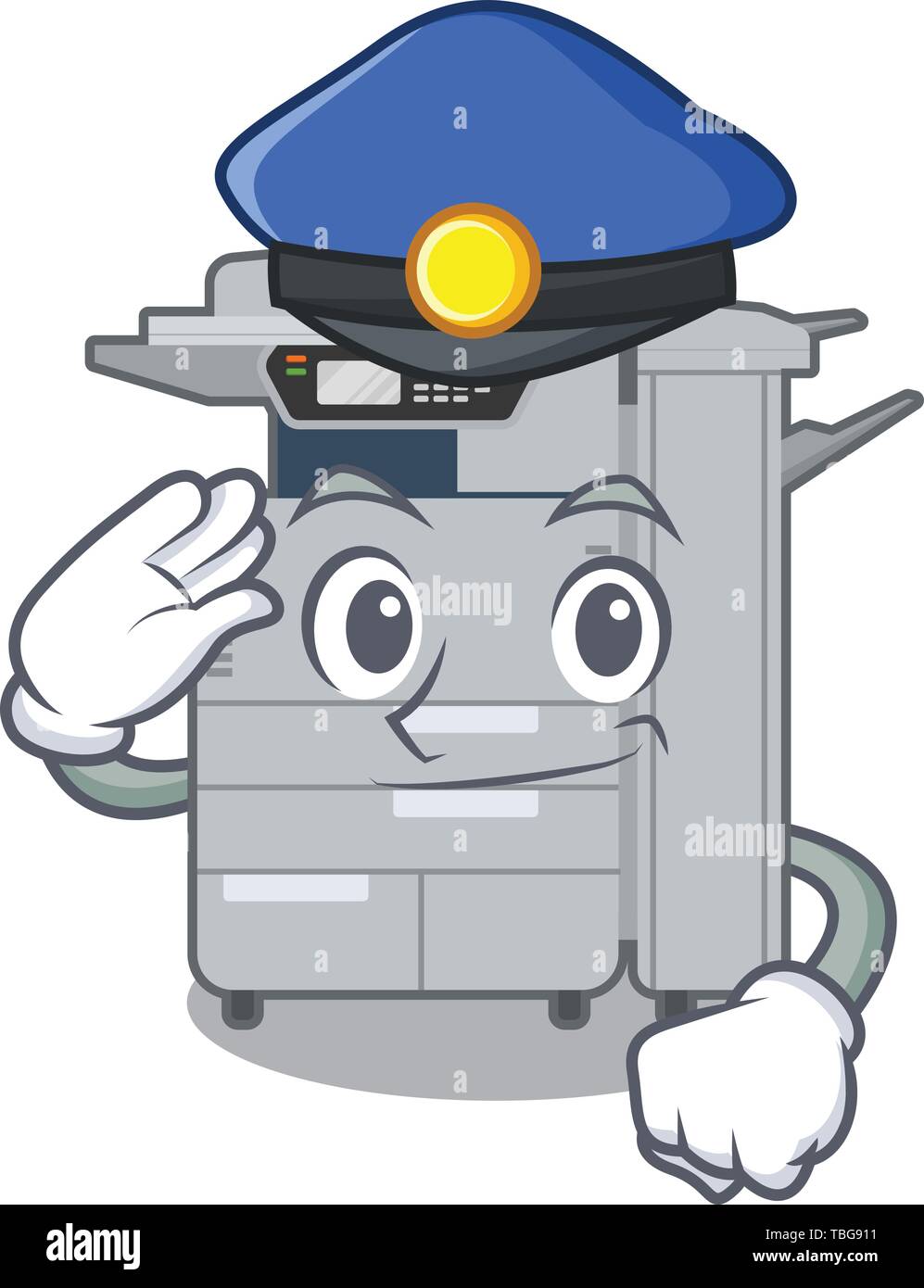 Police copier machine in the cartoon shape Stock Vector Image & Art - Alamy