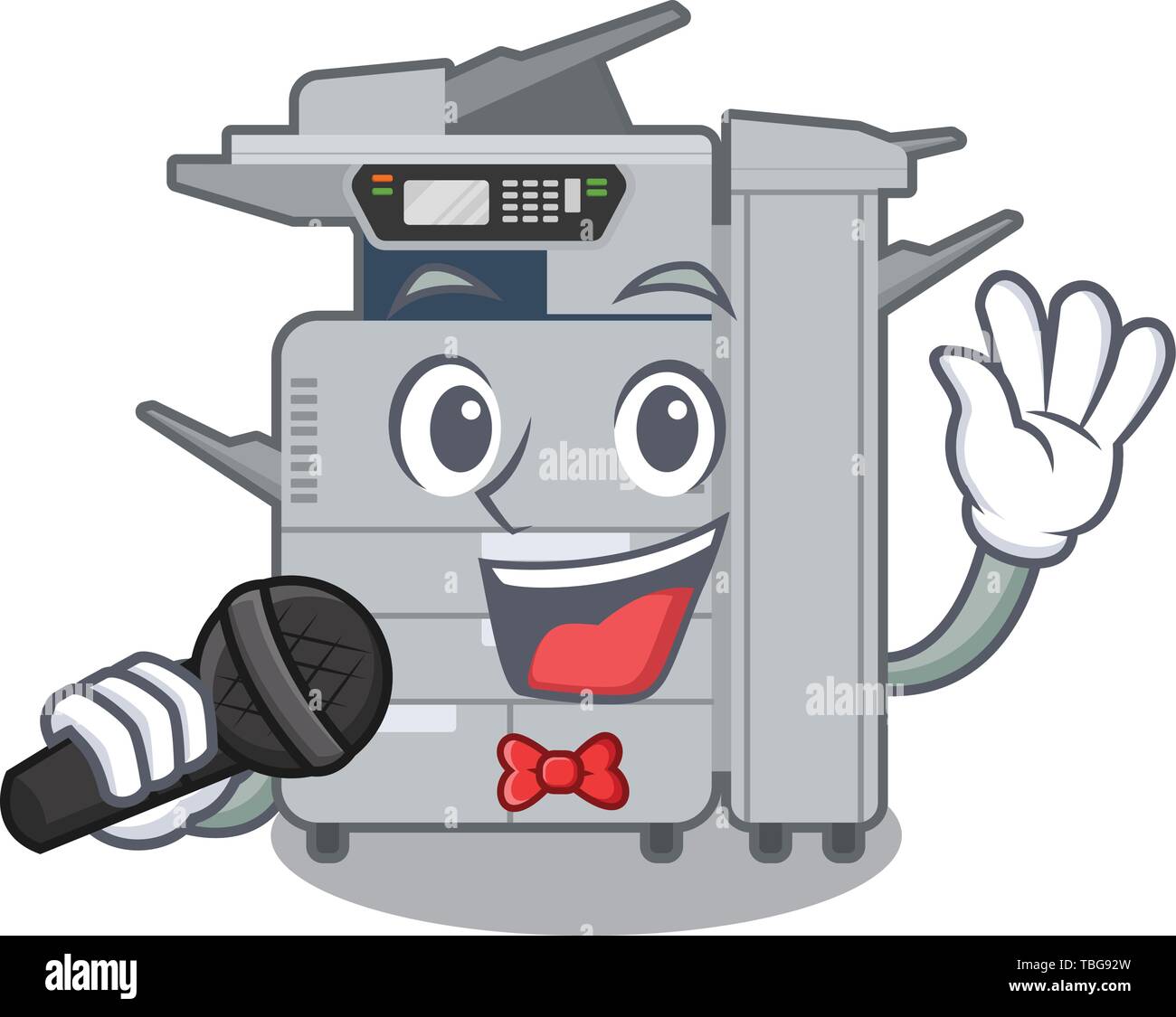 Singing microphone machine Stock Vector Images - Alamy