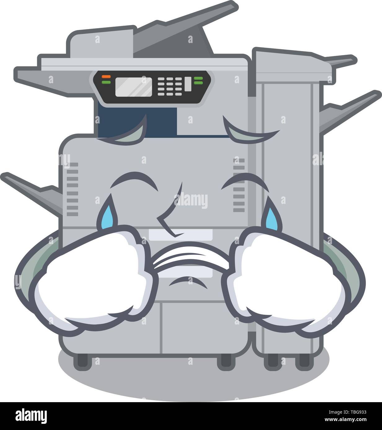 Crying machine Stock Vector Images - Alamy