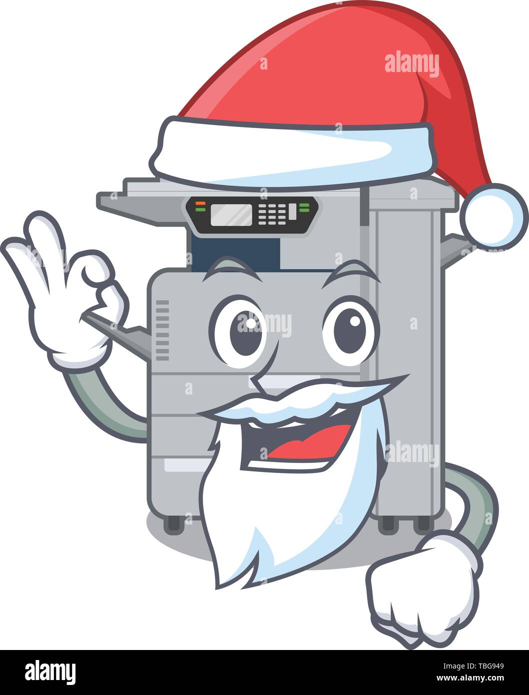 Santa copier machine next to character chair Stock Vector Image & Art ...