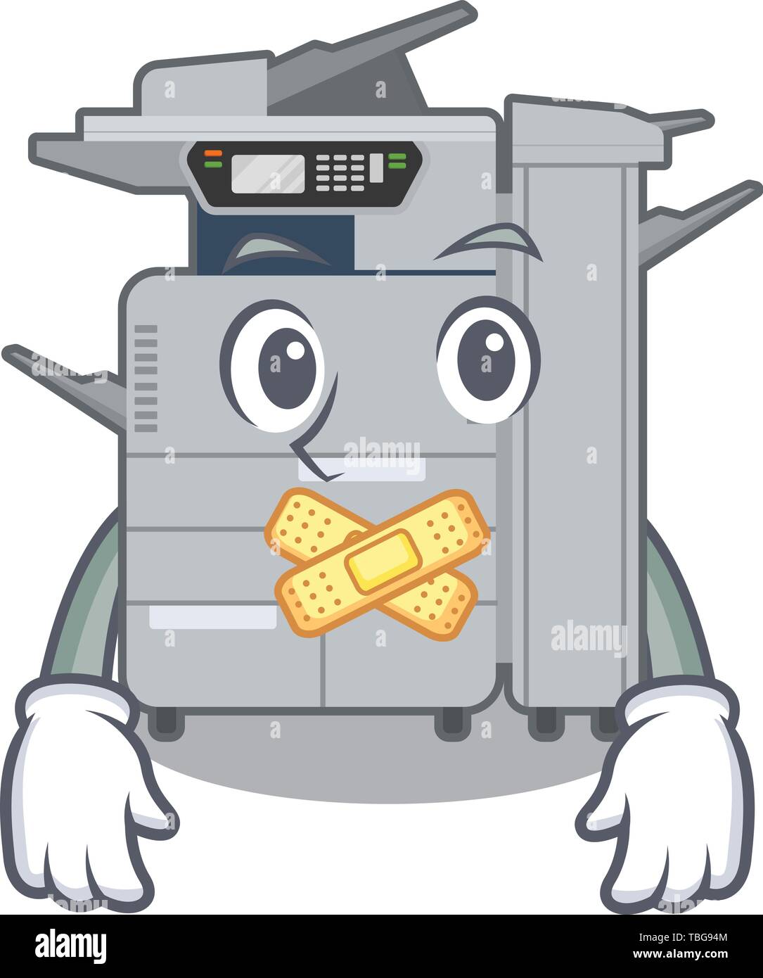 Silent copier machine next to character chair Stock Vector Image & Art ...