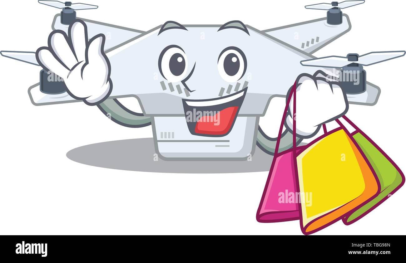 Shopping drone toy in cartoon school bag Stock Vector Image & Art - Alamy