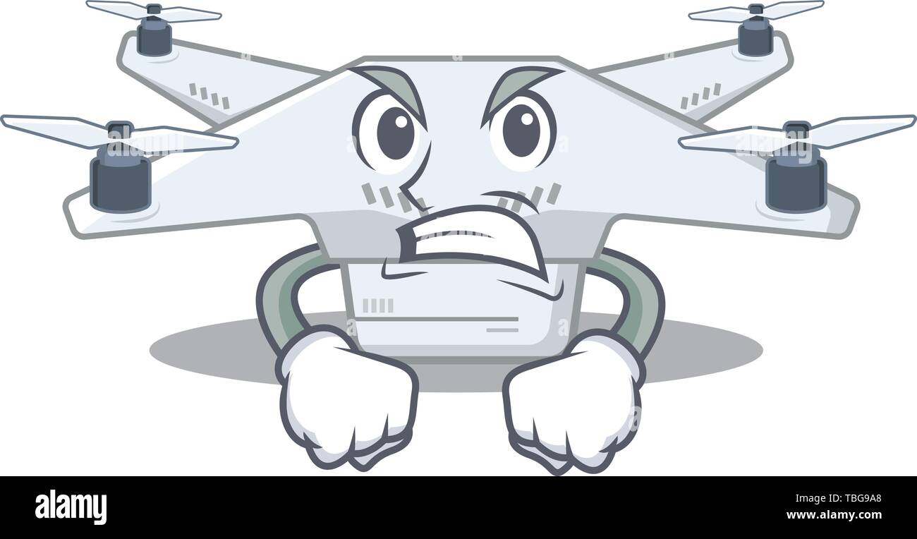 Angry drone in the a character shape Stock Vector Image & Art - Alamy