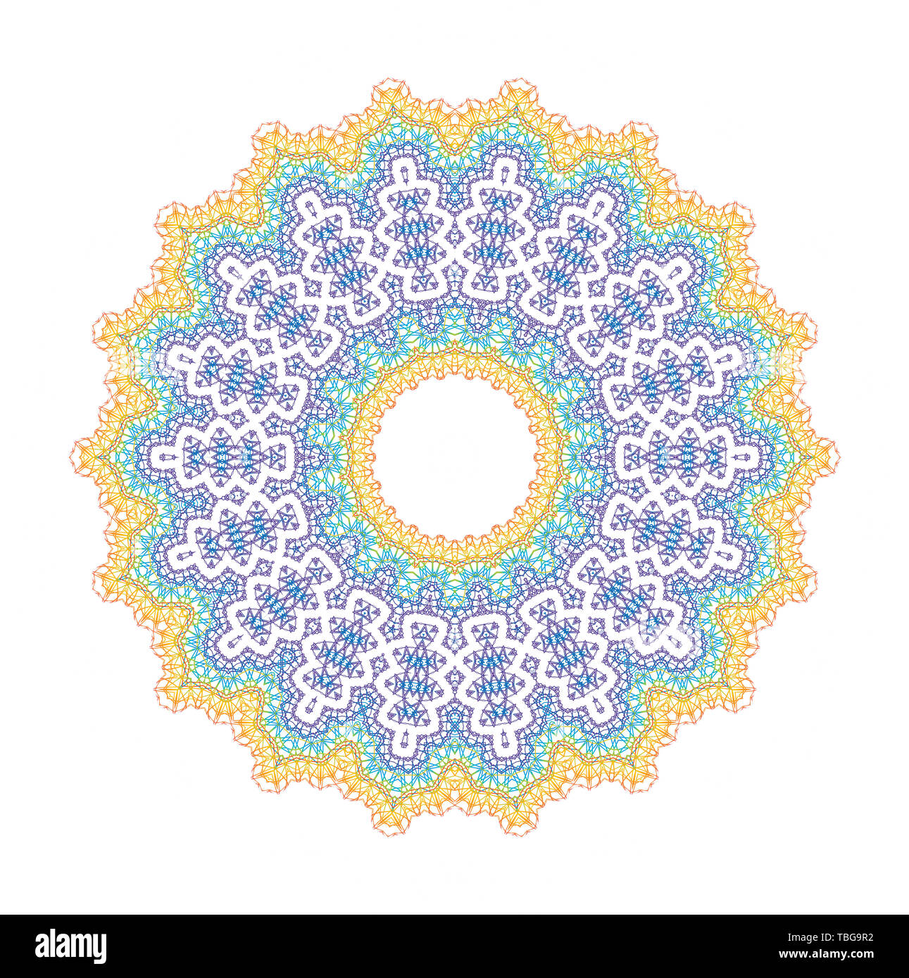 Abstract color shape on white background Stock Photo - Alamy