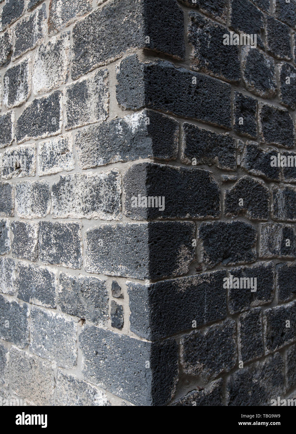 Brick wall closeup angle Stock Photo - Alamy