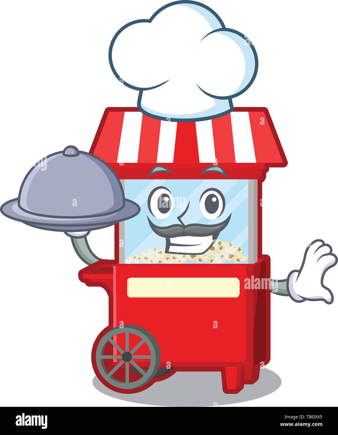 Popcorn Machine Cartoon