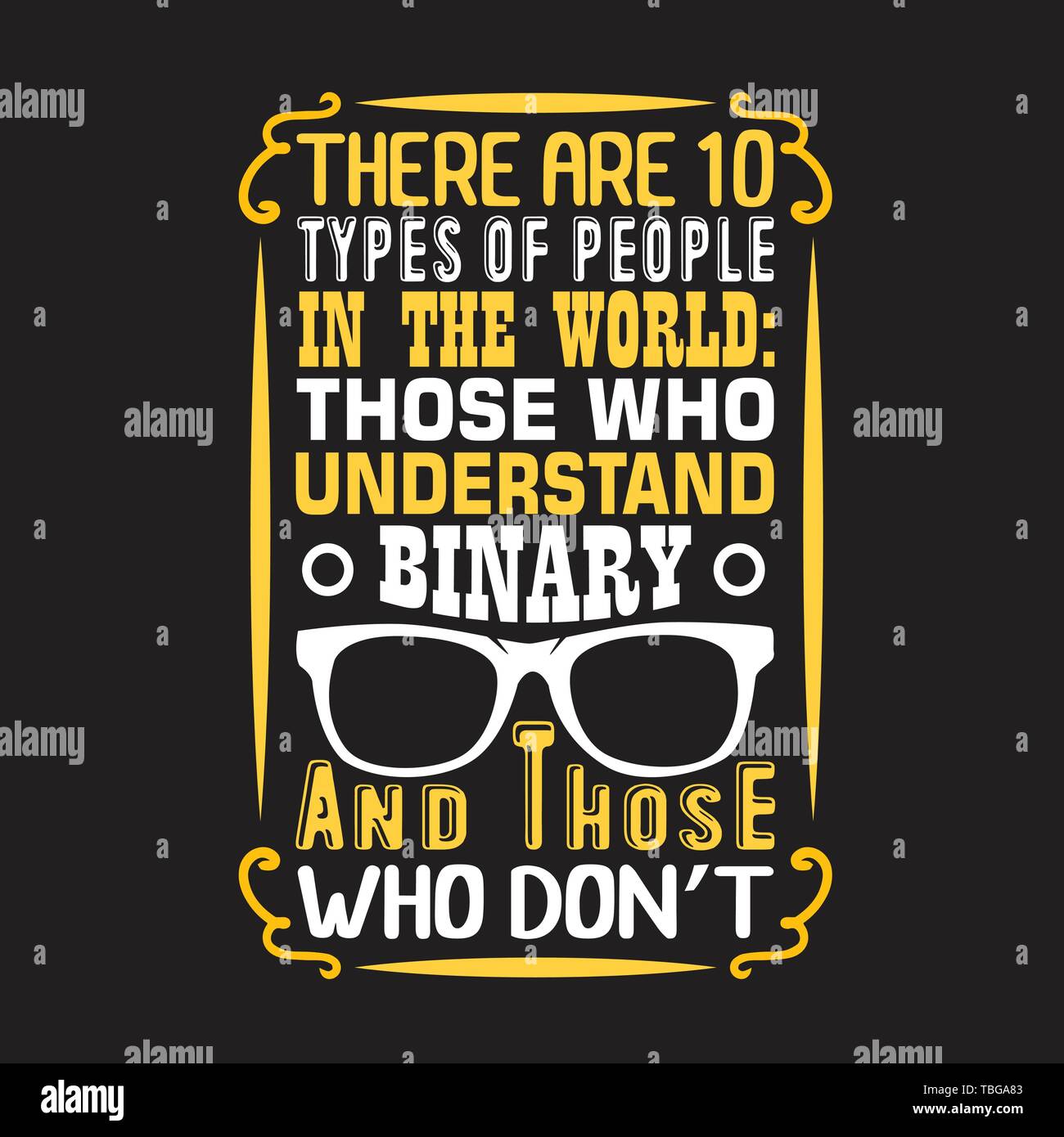 Geek Quote. There are 10 types of people Stock Vector Image & Art - Alamy