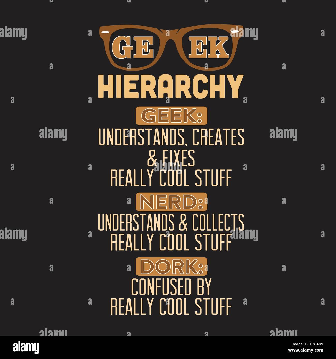 Geek chic shirt Stock Vector Images - Alamy