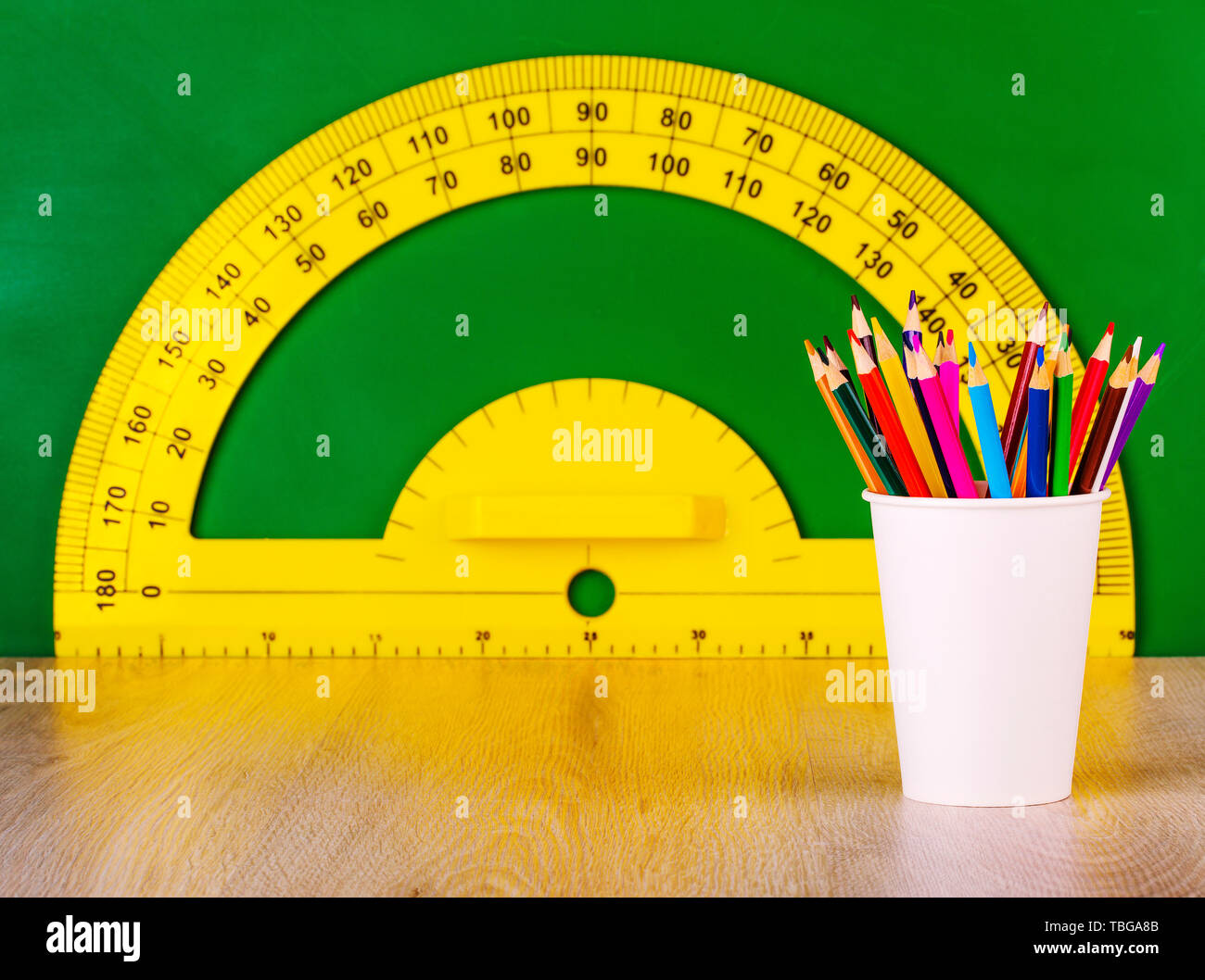 Protractor classroom hi-res stock photography and images - Alamy