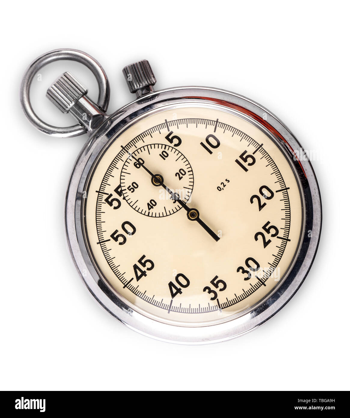 Stopwatch isolated on white background Stock Photo - Alamy
