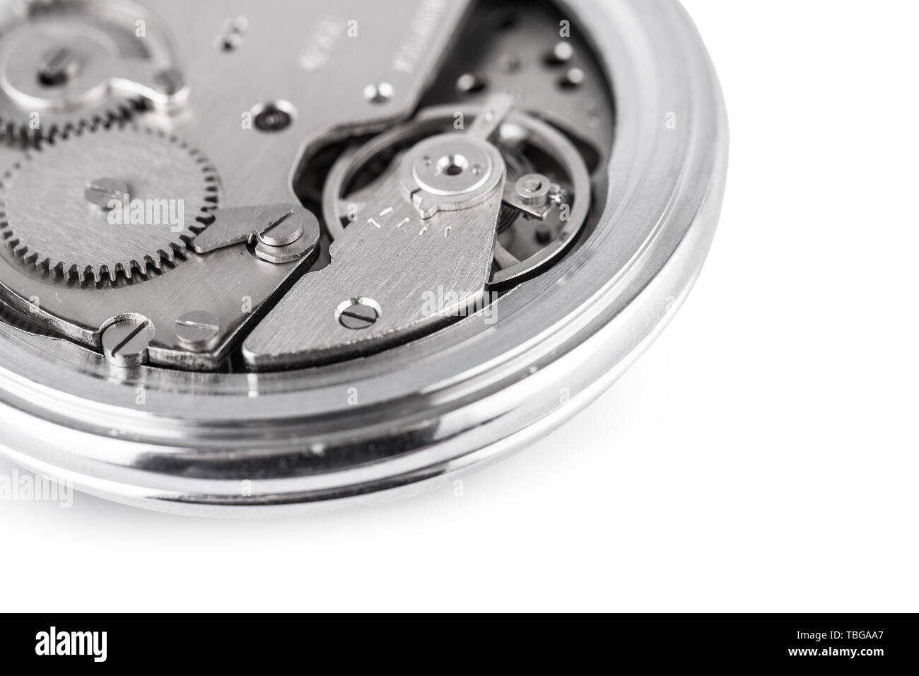 The open old mechanical watch Stock Photo - Alamy