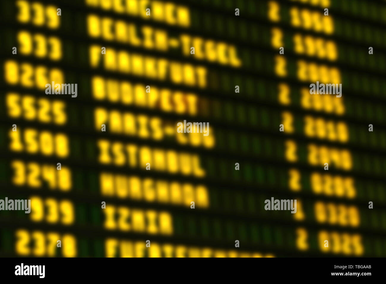 blurred label information display airport Stock Photo - Alamy