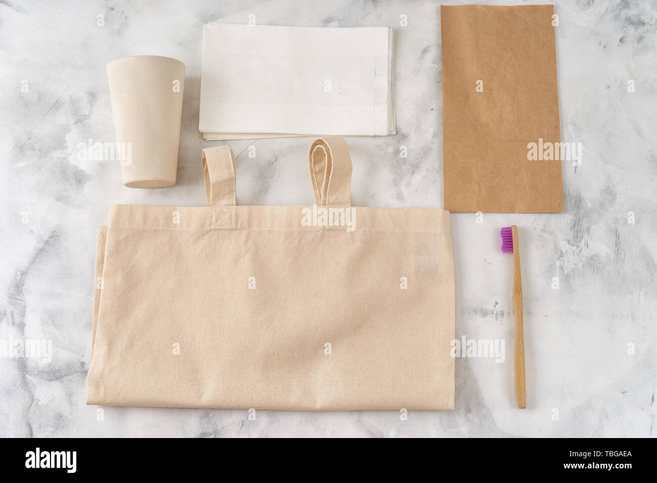 Set of recycled stuff on white background Stock Photo - Alamy