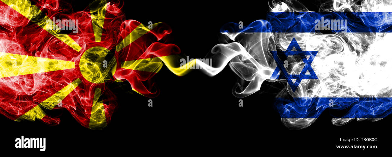 Macedonia, Macedonian, Israel, Israeli competition thick colorful smoky ...