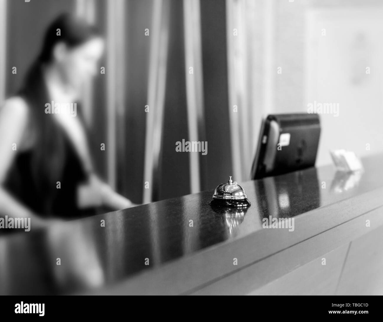 The service bell in a hotel Stock Photo - Alamy
