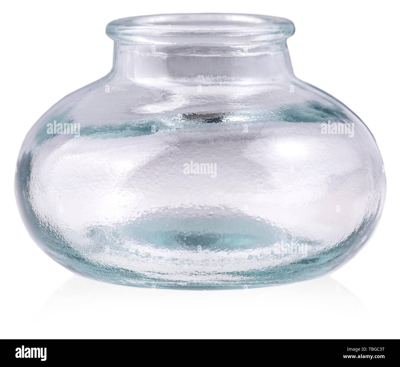 Empy glass isolated on a white background Stock Photo - Alamy