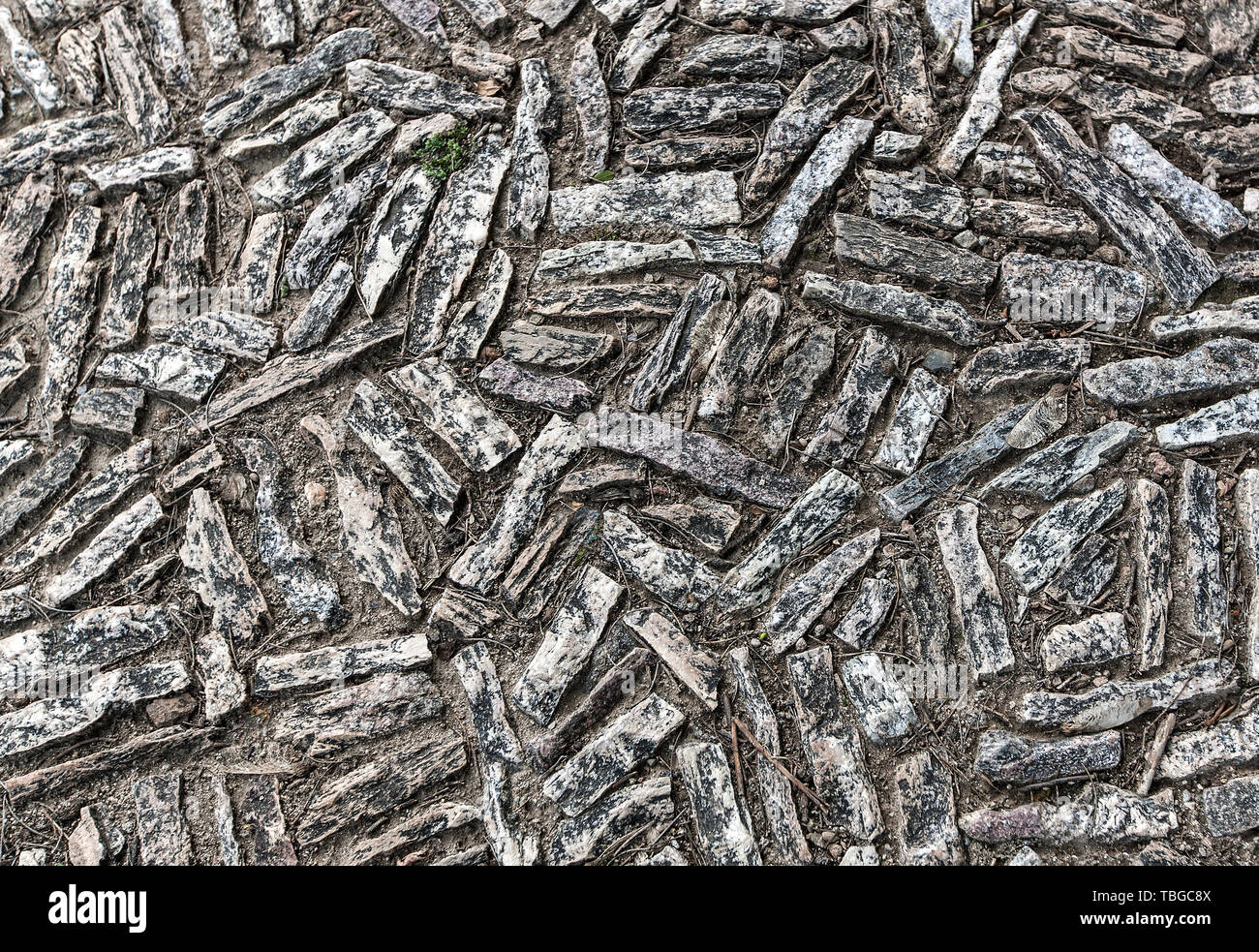 Top down cobblestone pavement hi-res stock photography and images - Alamy