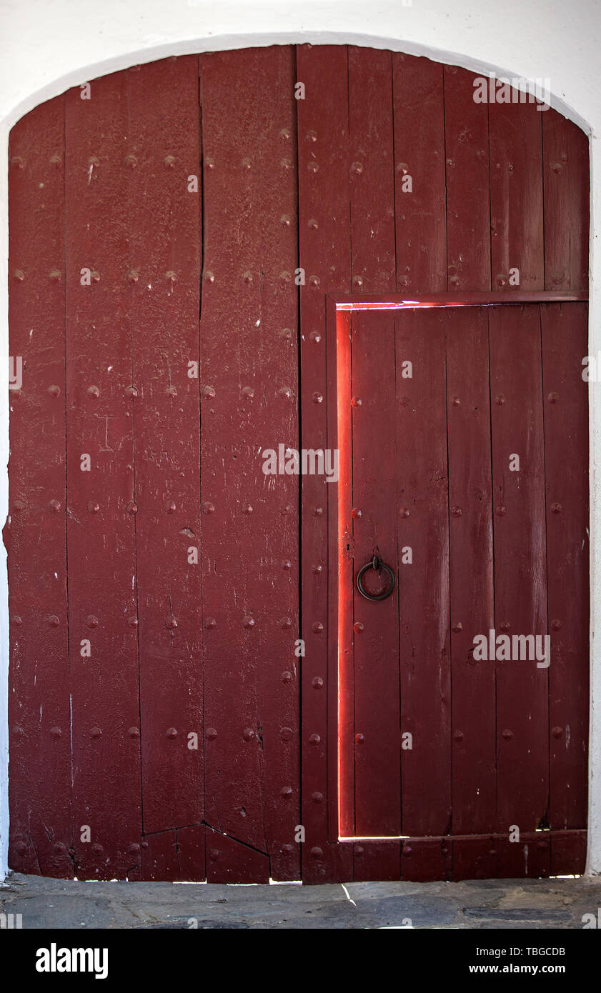 The time traces of past centuries are clearly visible on old wooden ...