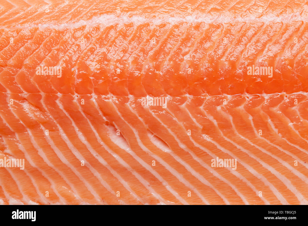Raw salmon fish fillet macro texture. Top view flat lay Stock Photo - Alamy