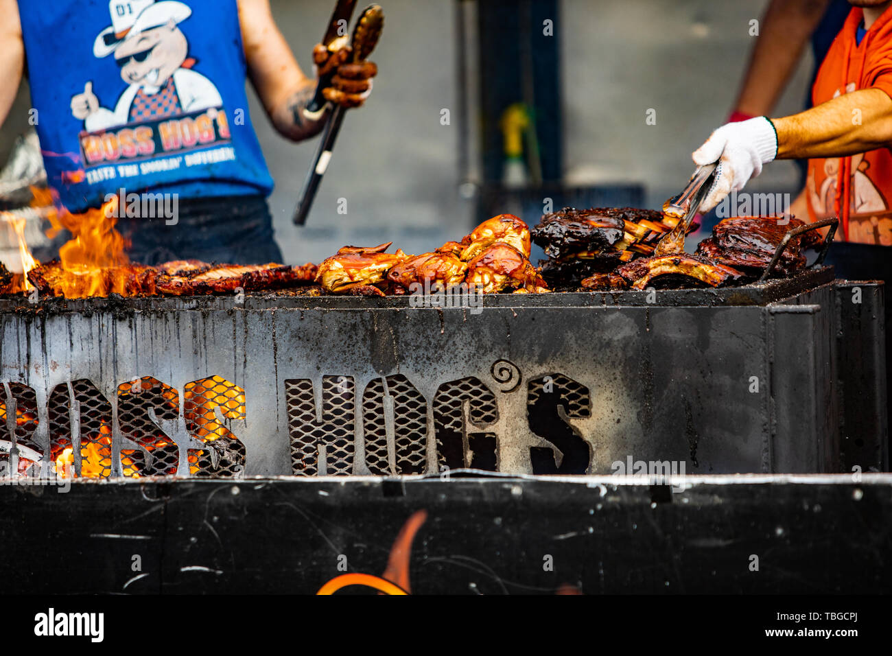 2019-06-01 Windsor, Ontario Canada Ribfest Food Festival Ribs Chicken ...