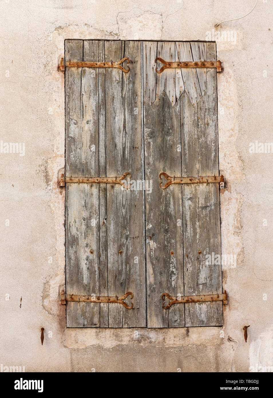 The old beautiful wooden windows in France Stock Photo - Alamy