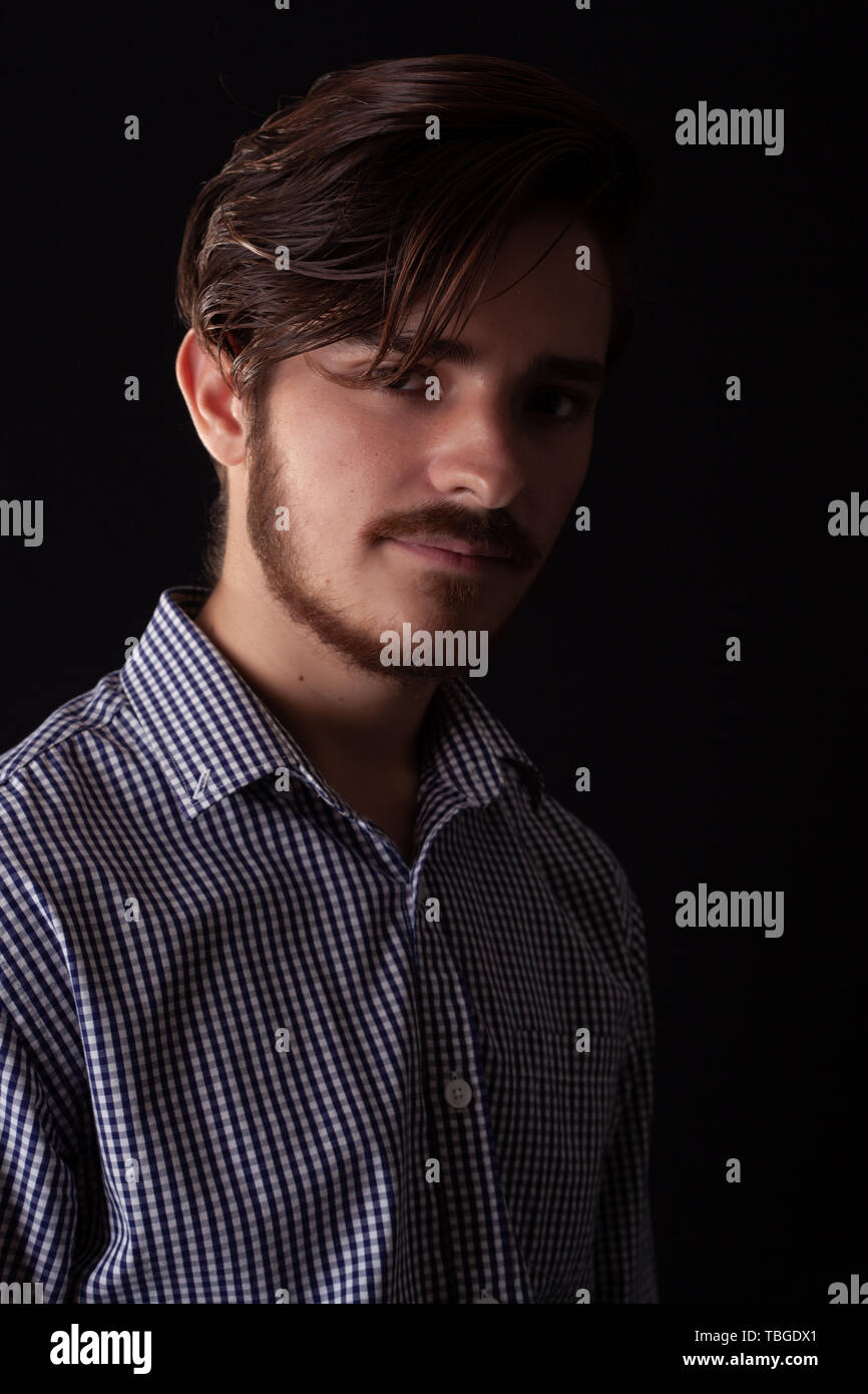 Surprised mysterious young caucasian hi-res stock photography and ...