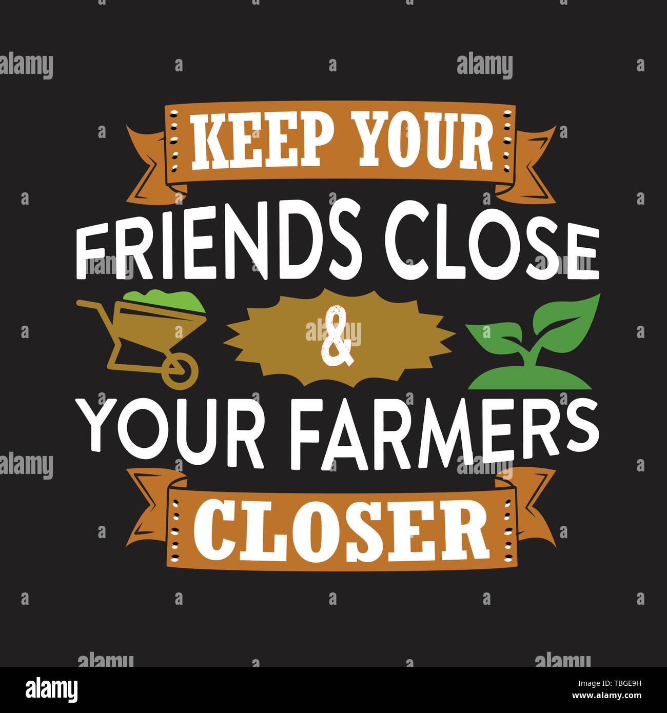 Farm Quote and Saying good for print design Stock Vector Image & Art ...