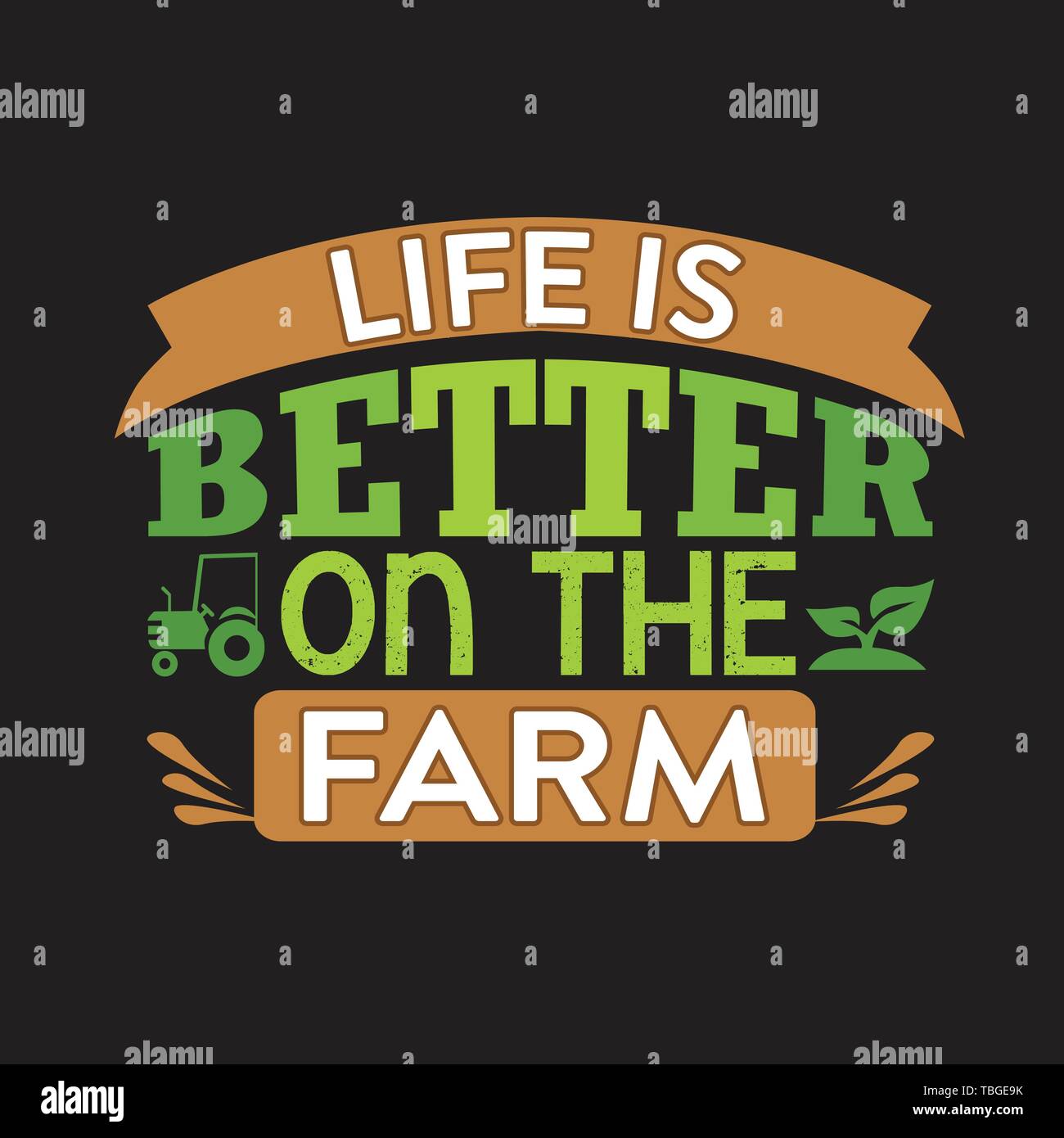 Farm Quote and Saying good for print design Stock Vector Image & Art ...