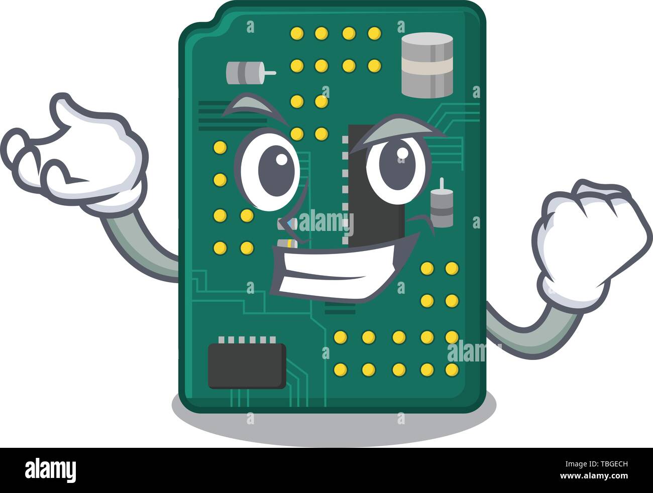 Successful circuit board pcb in cartoon shape Stock Vector Image & Art ...