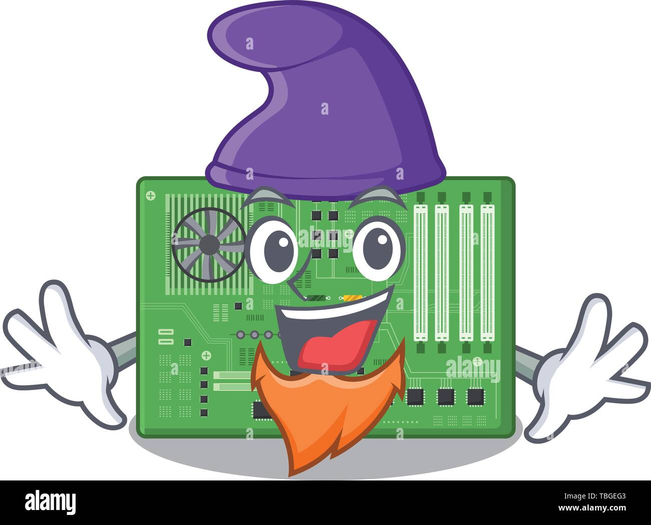 Elf motherboard isolated with in the characater Stock Vector Image ...