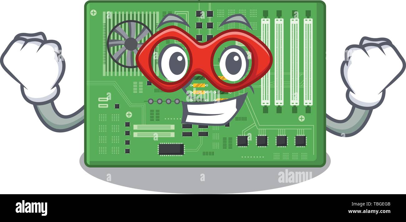 Super hero motherboard in the a cartoon shape Stock Vector Image & Art ...