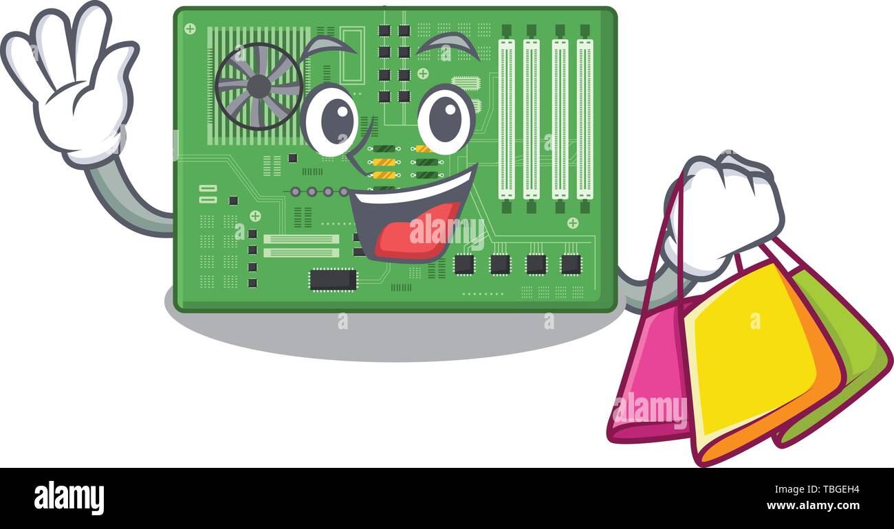 Shopping motherboard in the a cartoon shape Stock Vector Image & Art ...